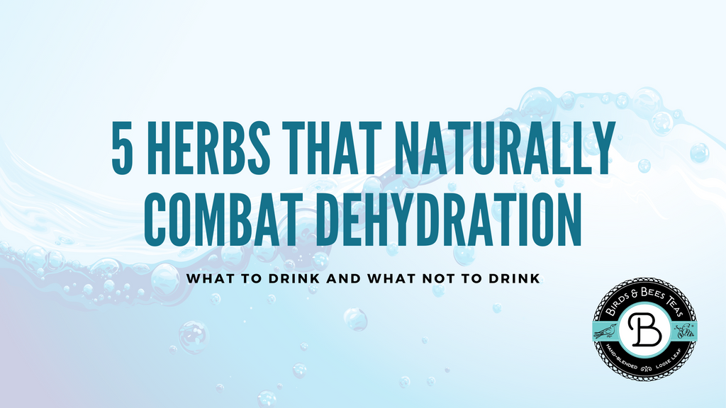 5 Herbs that Combat Dehydration + New Products on Etsy – Birds & Bees Teas
